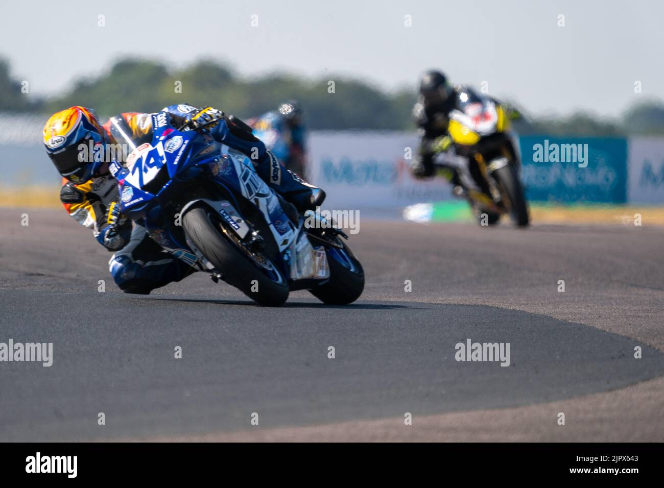 Jamie Van Sikkelerus 74 British Super Bikes GP2 Thruxton 2022 Stock ...