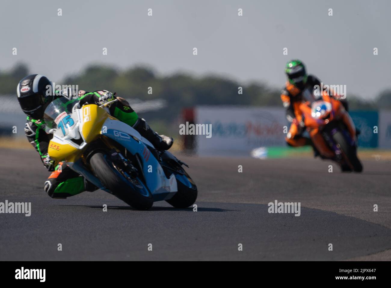 Jamie Perrin 75 British Super Bikes GP2 Thruxton 2022 Stock Photo - Alamy