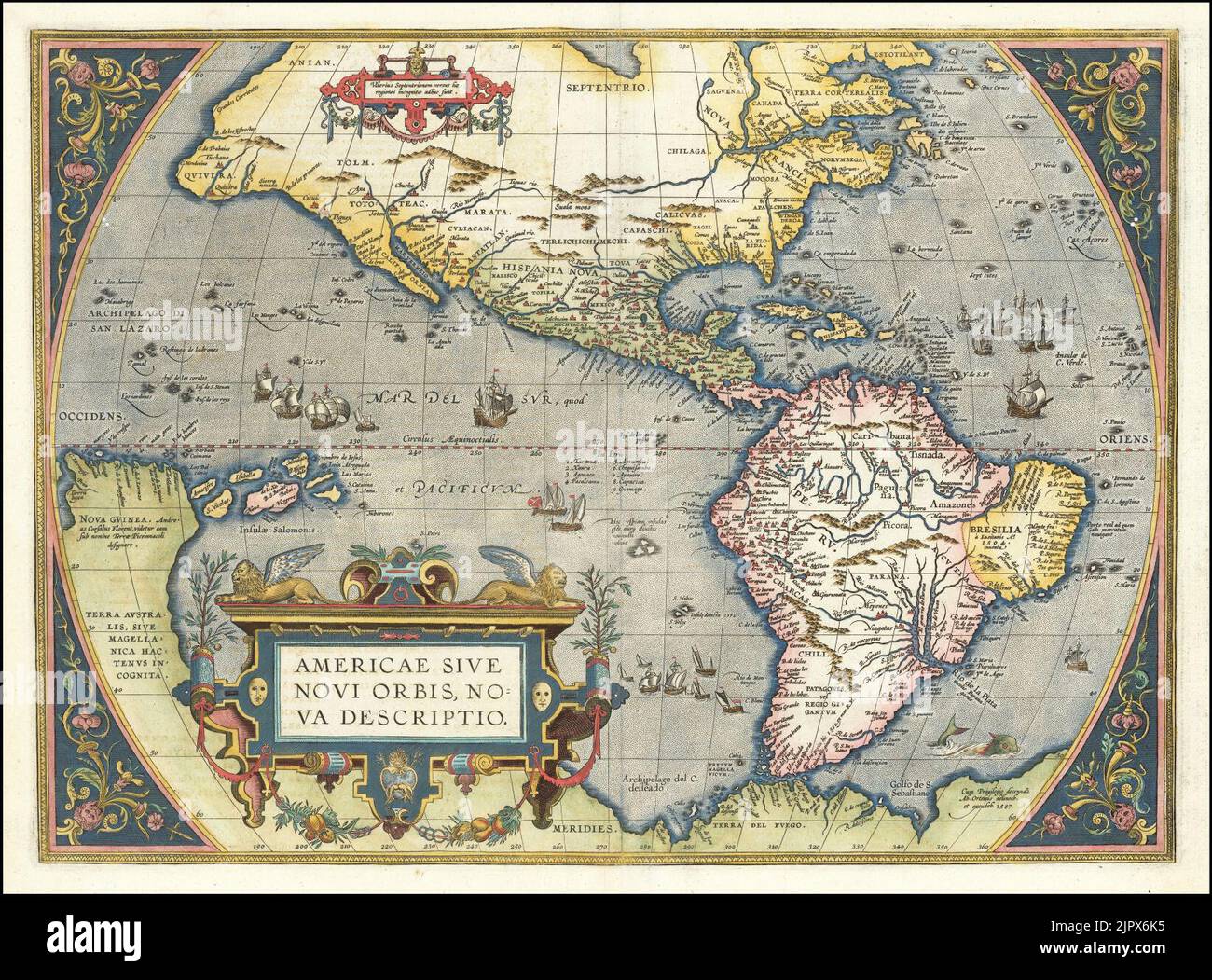 Theatrum Orbis Terrarum - Americae sive Novi Orbis, Nova Descriptio ...