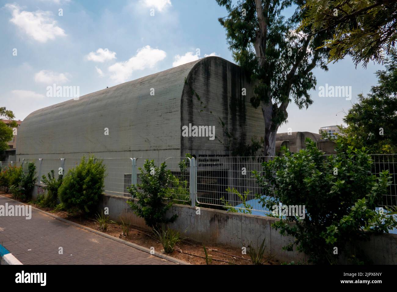 Exterior of Herzliya Museum of Contemporary Art designed by the ...