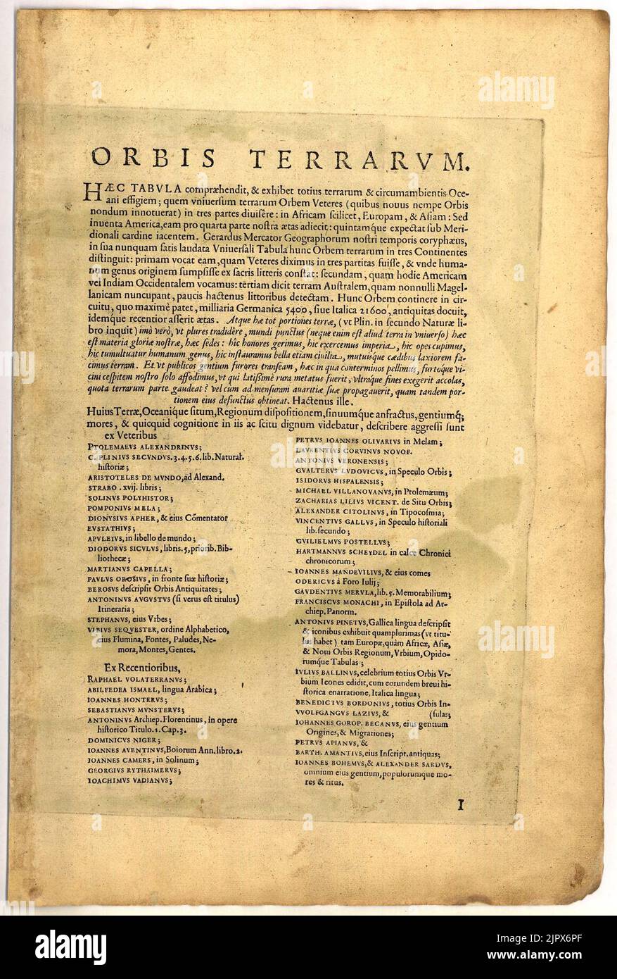 Theatrum orbis terrarum Stock Photo - Alamy