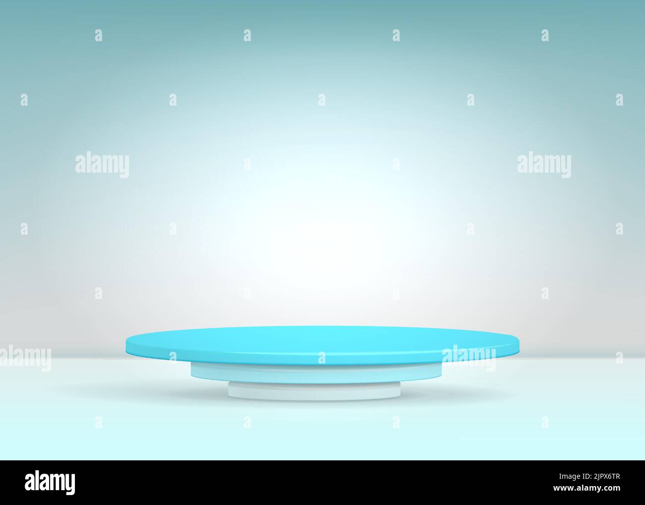 Podium platform realistic vector 3d render on white background wit ...