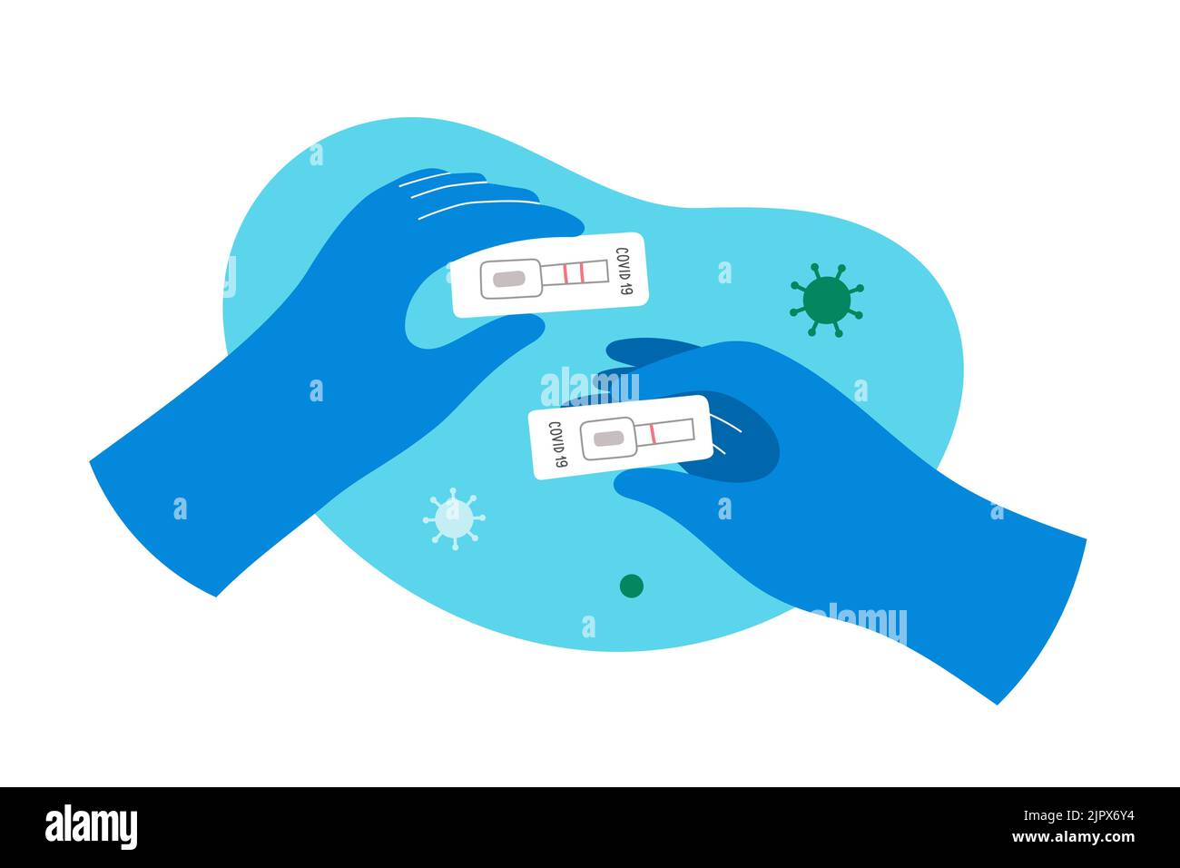 Pcr test testing lateral flow Stock Vector Images - Alamy