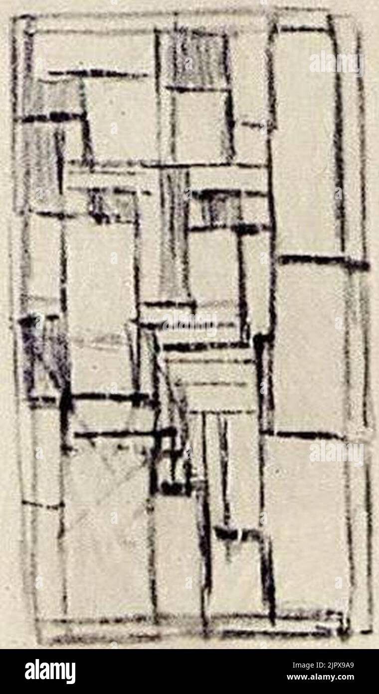 Theo van Doesburg design for a composition Stock Photo - Alamy