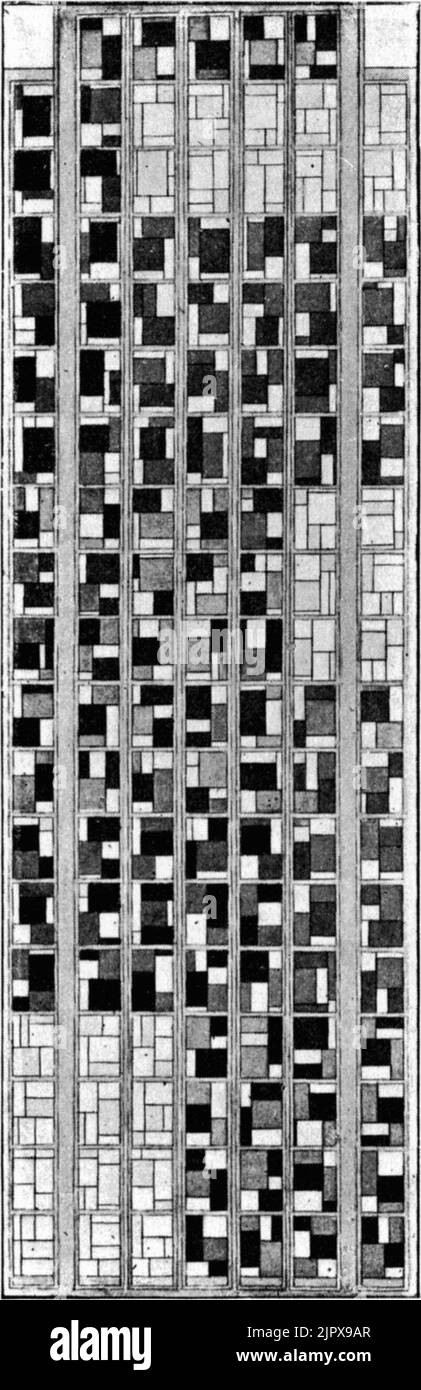 Theo van Doesburg design for Stained Glass Composition XIII 1 Stock ...