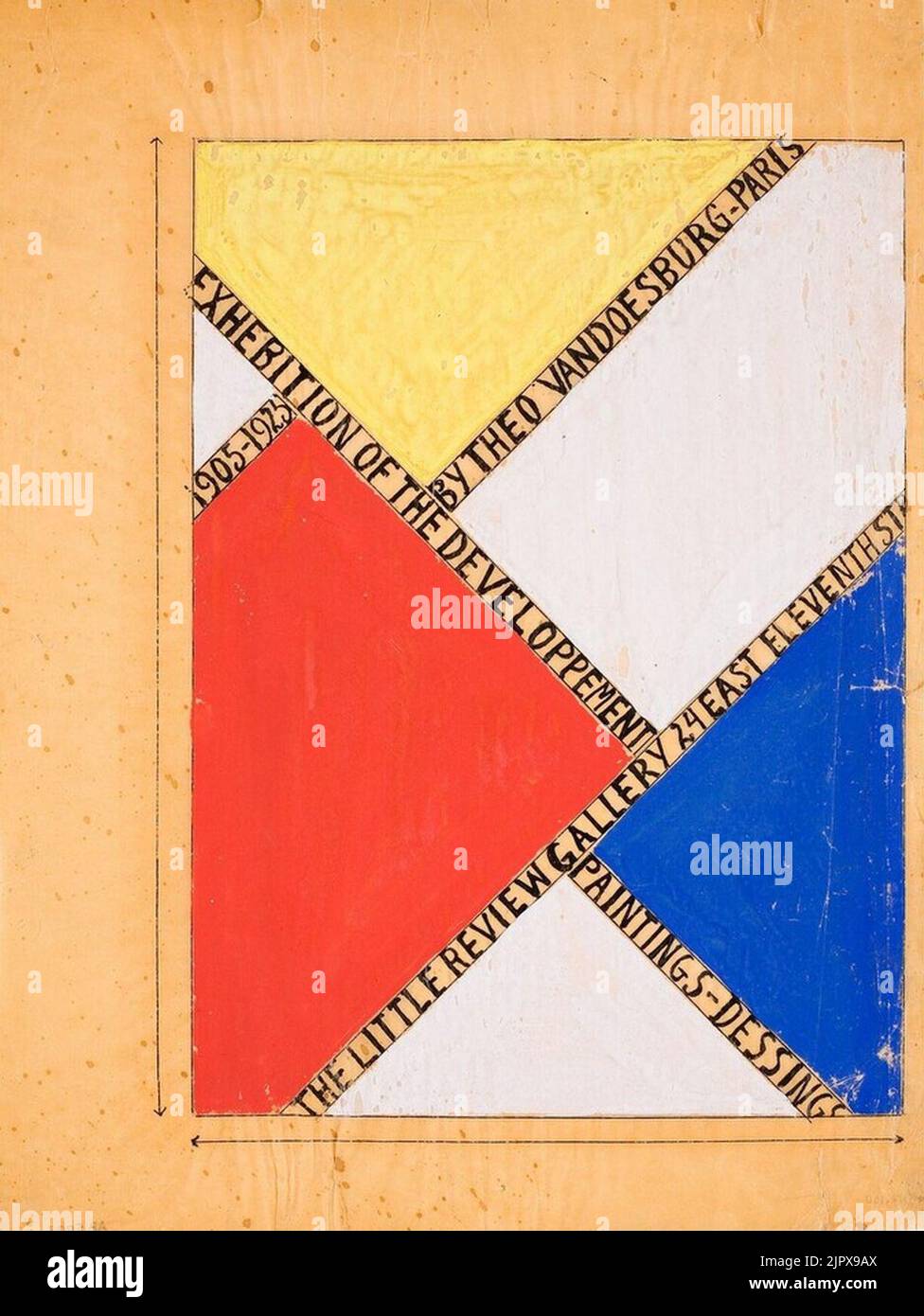 Theo van Doesburg design poster The Little Review Gallery Stock Photo ...