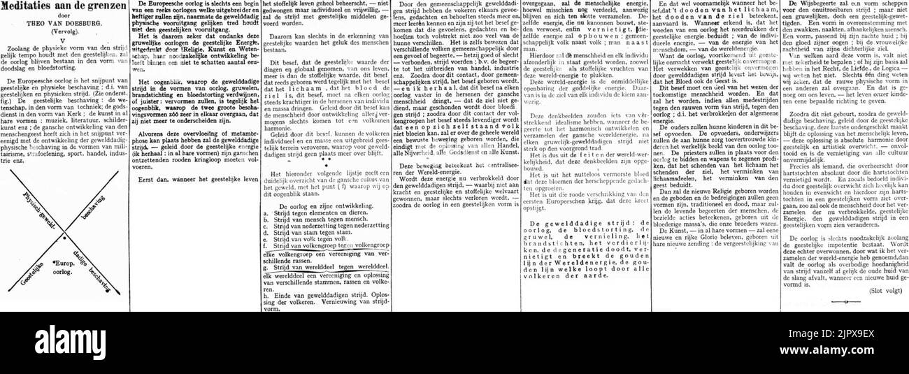 Theo van Doesburg Meditaties aan de grenzen 5 Stock Photo - Alamy