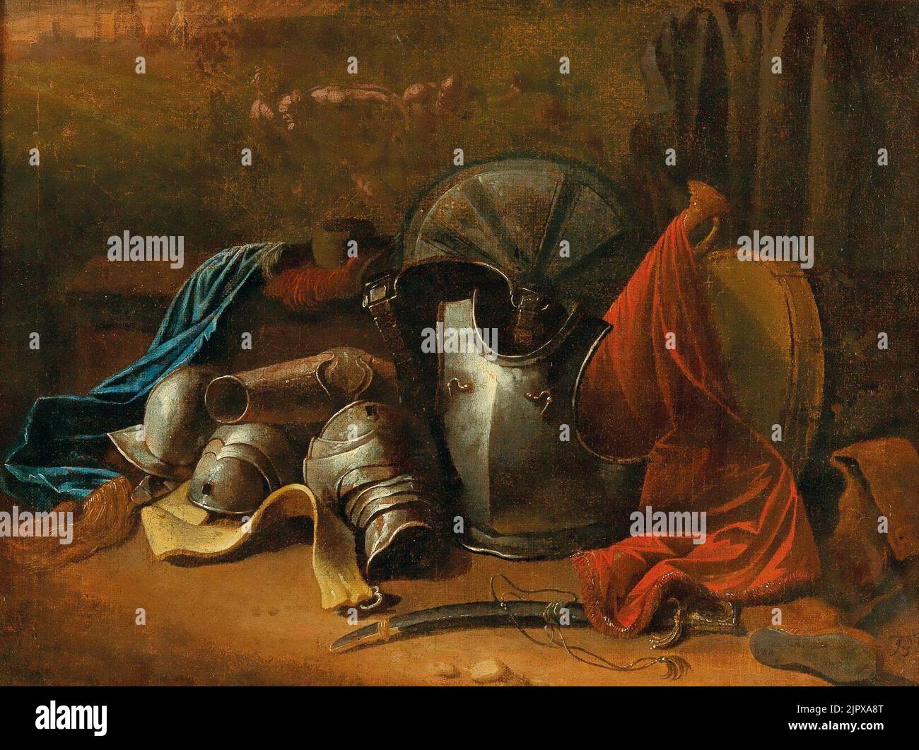 Theodoor Boeyermans - Still life with armour Stock Photo - Alamy
