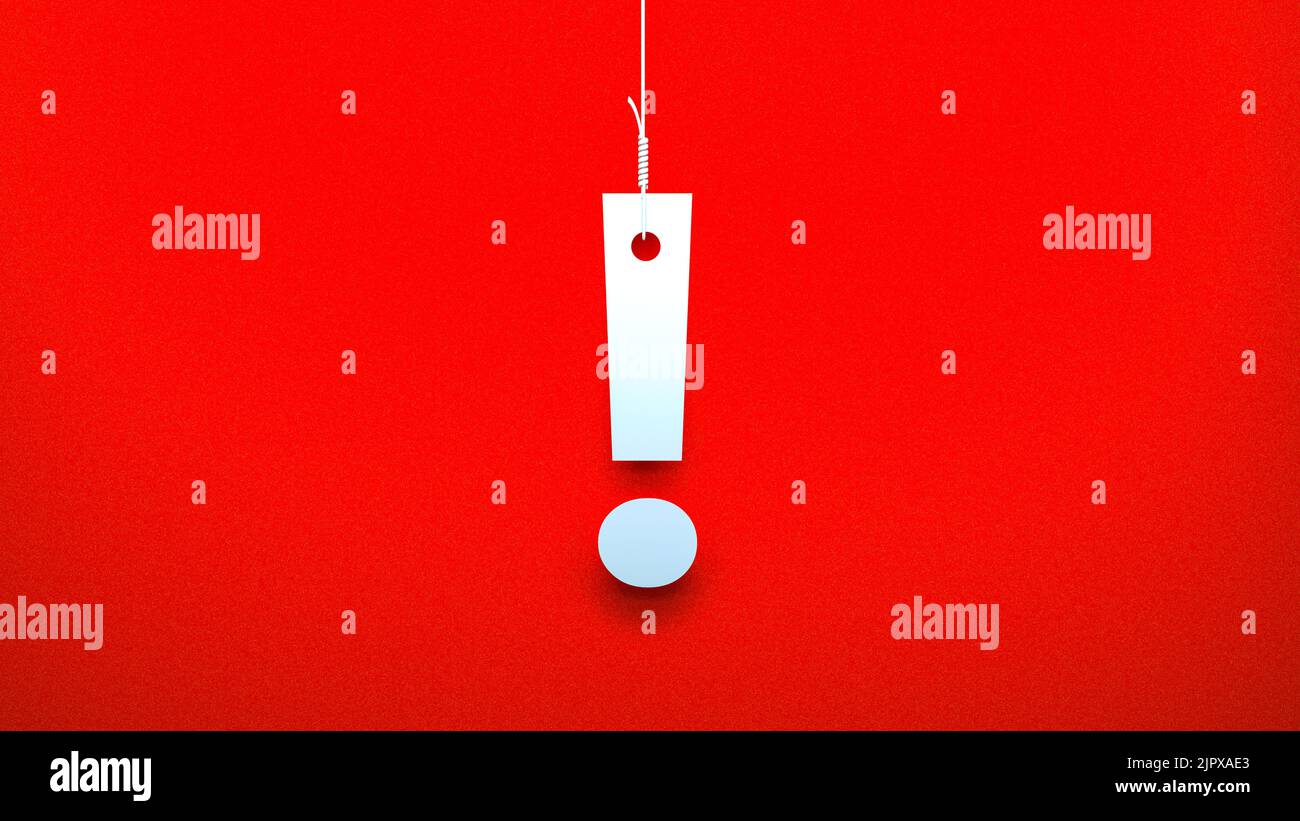 Red triangle exclamation mark hi-res stock photography and images - Alamy