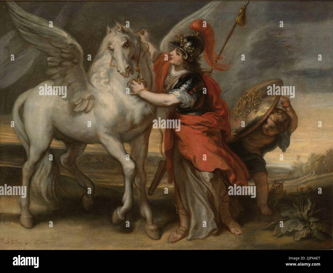 Theodoor van Thulden - Athena and Pegasus (1654 Stock Photo - Alamy