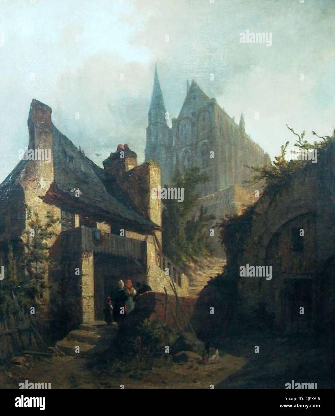 Theodor Alexander Weber painting Stock Photo - Alamy