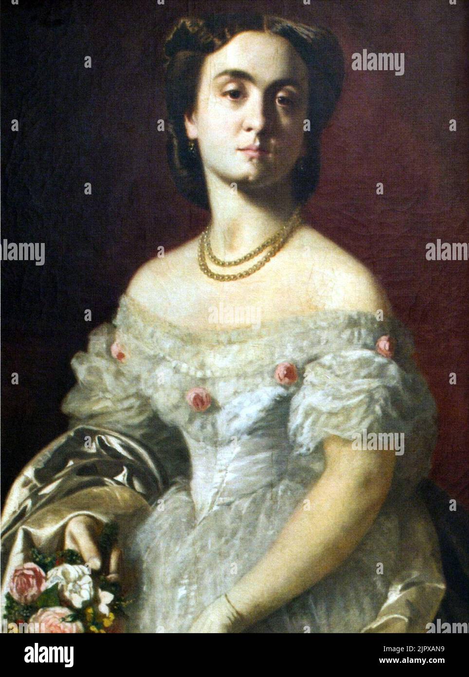 Theodor Aman - Doamna Aman (1 - detaliu Stock Photo - Alamy