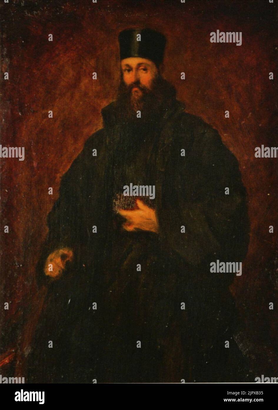 Theodor Aman - Portretul unui egumen Stock Photo - Alamy