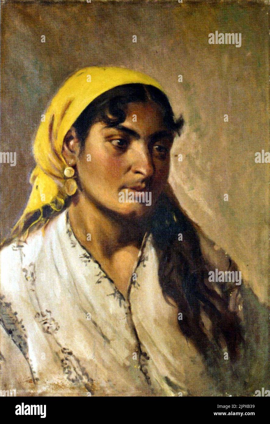 Theodor Aman - Țigancă Stock Photo - Alamy