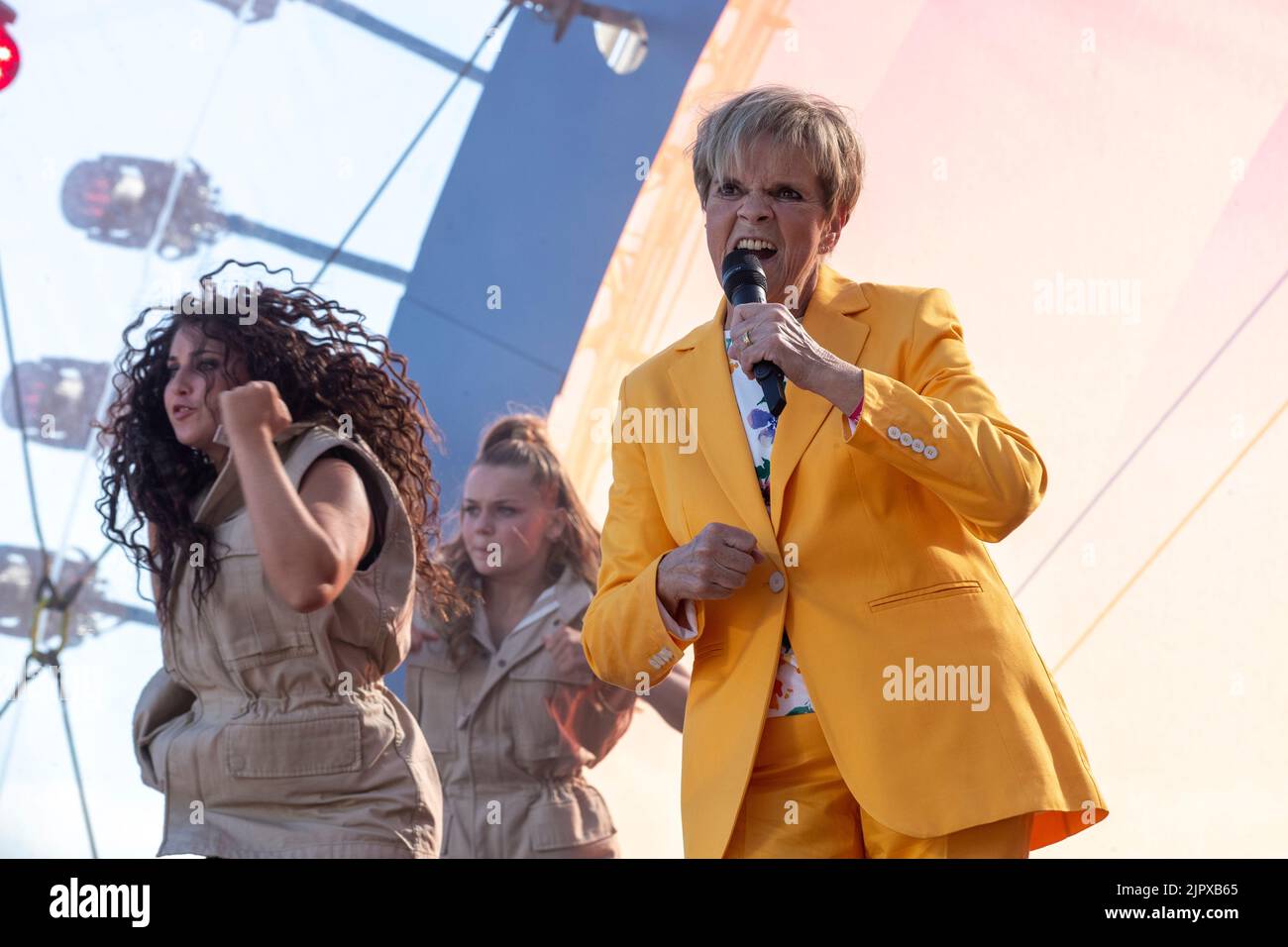 Magriet Hermans pictured during the Zomerhit music event of Radio 2 ...