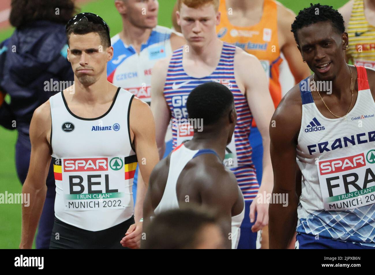 Belgian Kevin Borlee arrives in the stadium for the final of the men's ...
