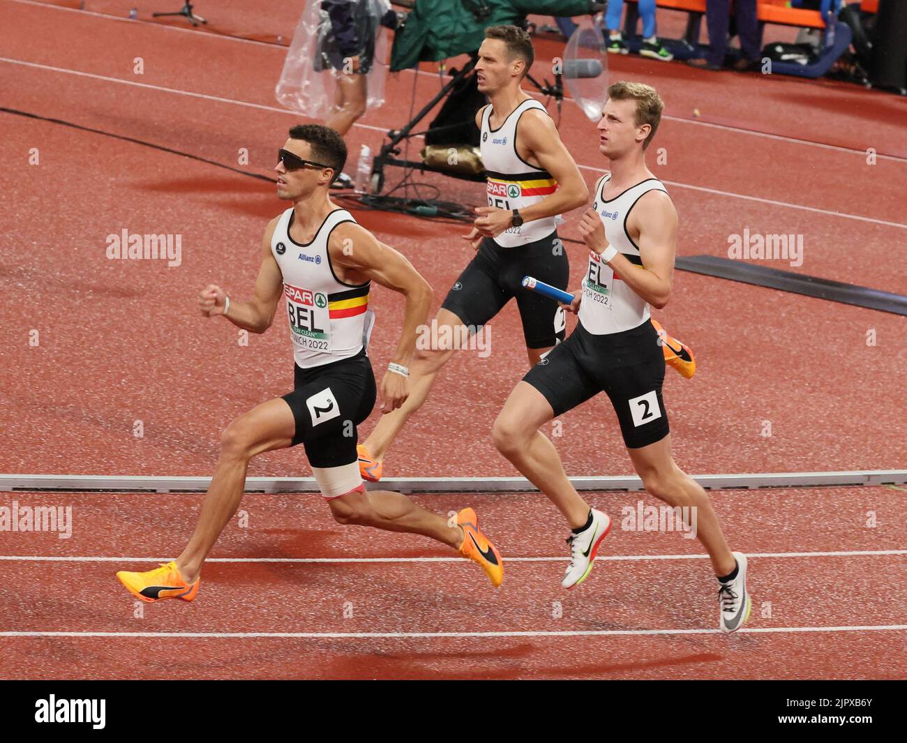 Belgian Kevin Borlee, Belgian Alexander Doom and Belgian Dylan Borlee ...