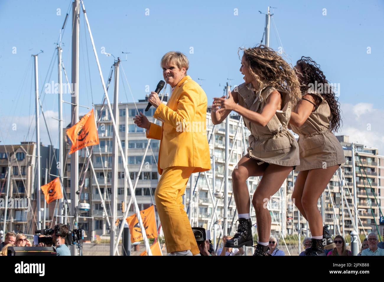 Magriet Hermans pictured during the Zomerhit music event of Radio 2 ...