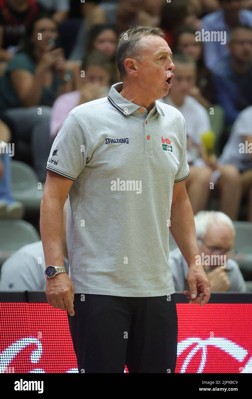 Belgium's head coach Valery Demory pictured during a friendly ...