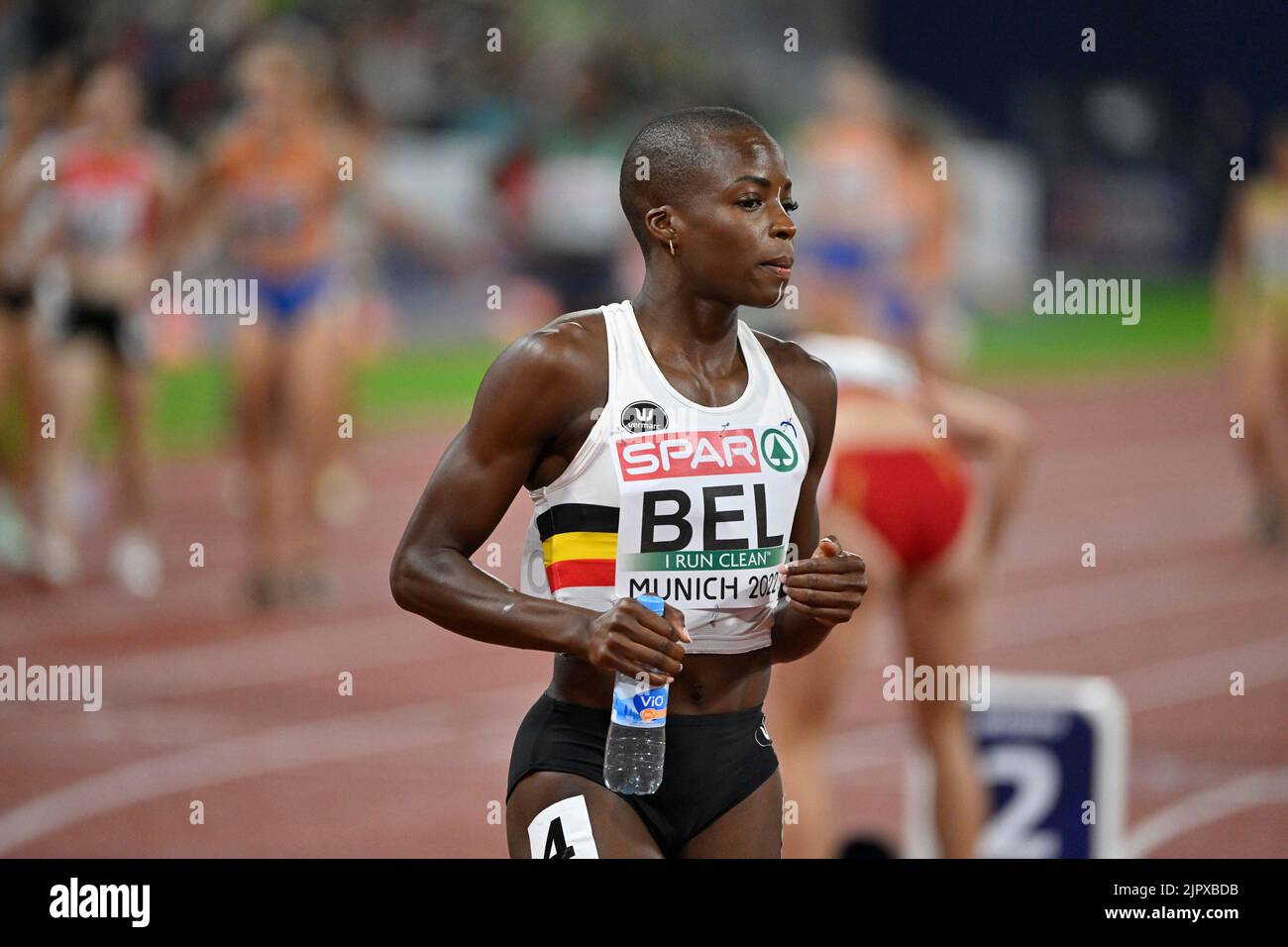 Belgian Cynthia Bolingo Mbongo arrives for the finals of the women's ...