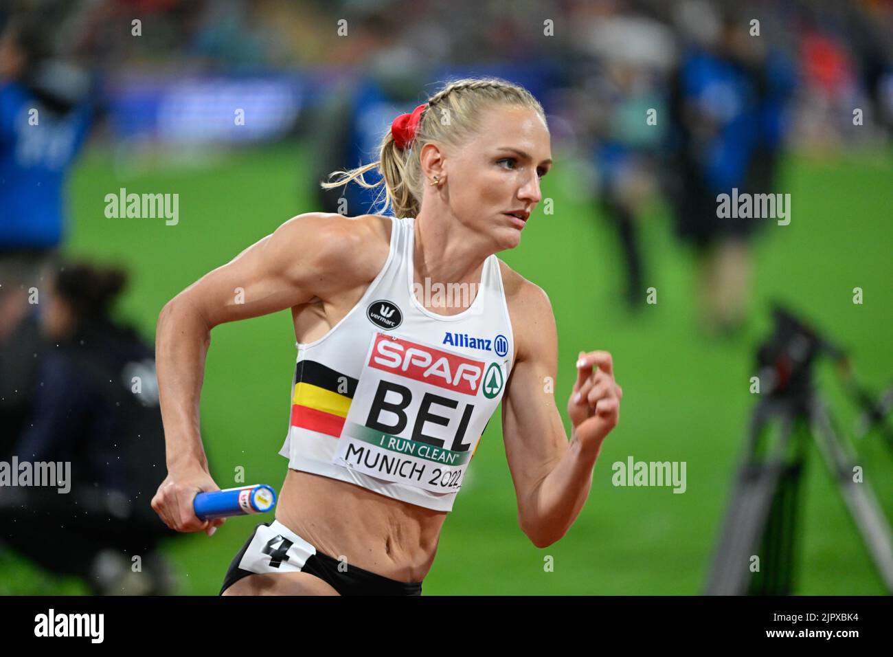 Belgian Hanne Claes pictured in action during the heats of the women's ...