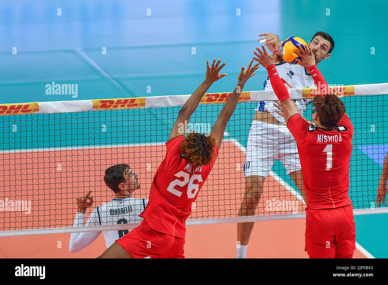 Cuneo, Italy. 20th Aug, 2022. Simone Giannelli (Italy) - Murayama Go ...