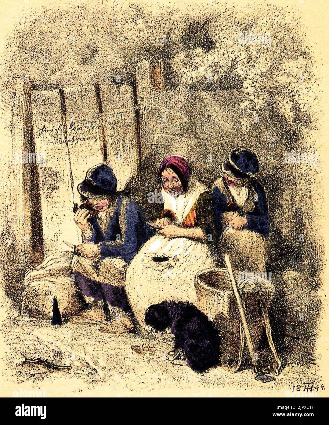 Theodor Hosemann Die Lumpensammler 1839 Stock Photo - Alamy