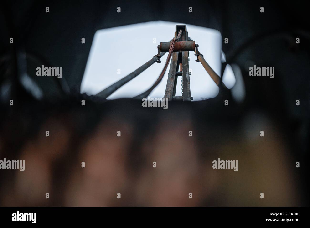 View from inside crane hi-res stock photography and images - Alamy