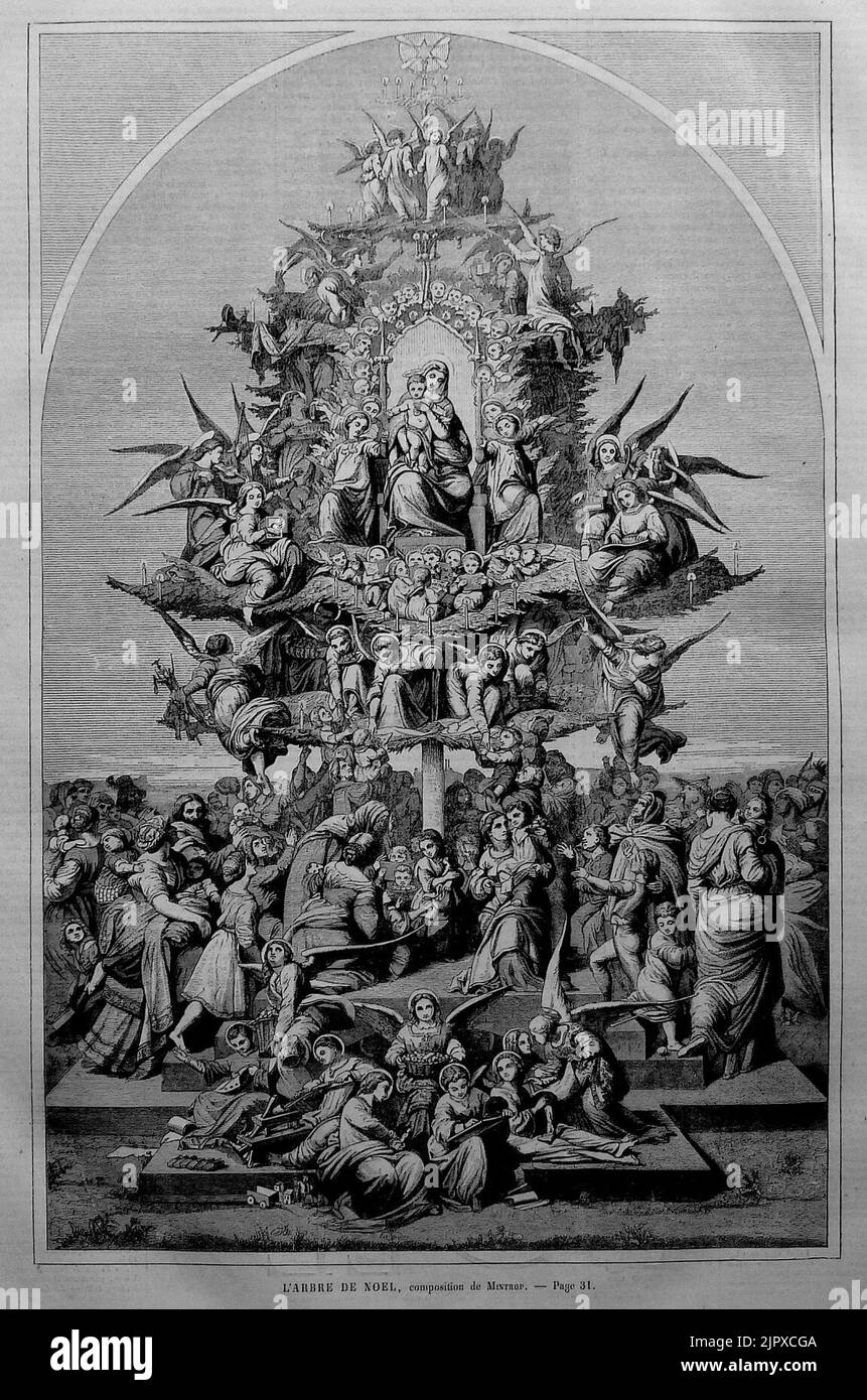 Theodor Mintrop arbre de noel l'Univers Illustré Stock Photo - Alamy