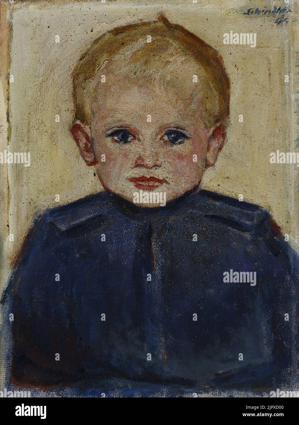 Theodor Schindler Kinderportrait Nikolaus Koch 1945 Stock Photo - Alamy