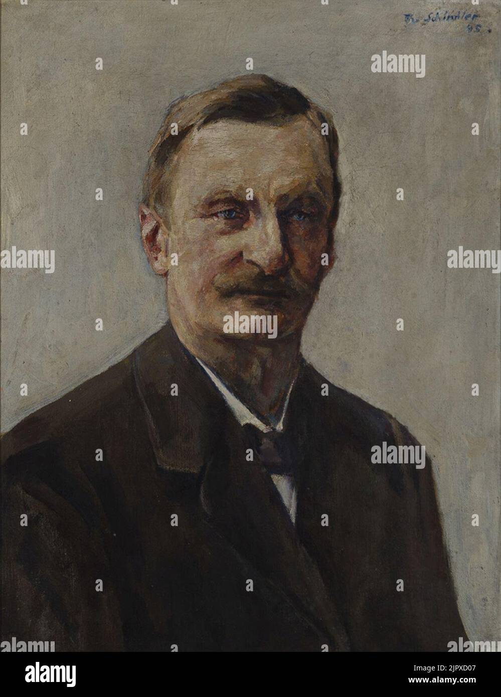 Theodor Schindler Portrait Adolf Schindler 1945 Stock Photo - Alamy