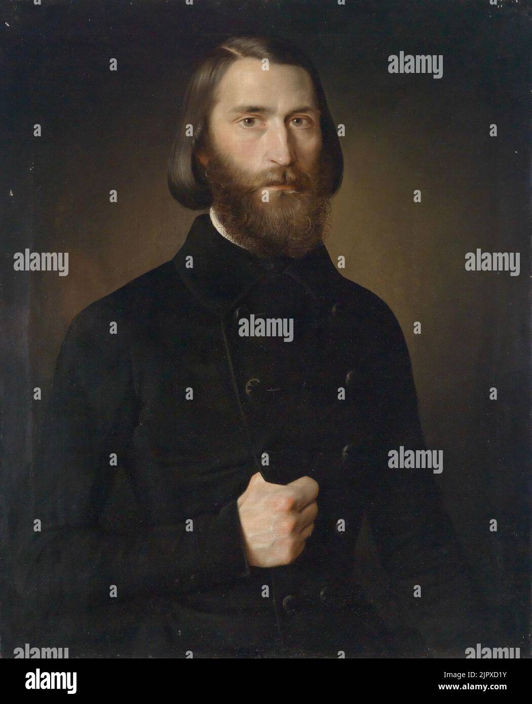 Theodor Schultz Bildnis des Theologen Carl Scholl 1848 Stock Photo - Alamy