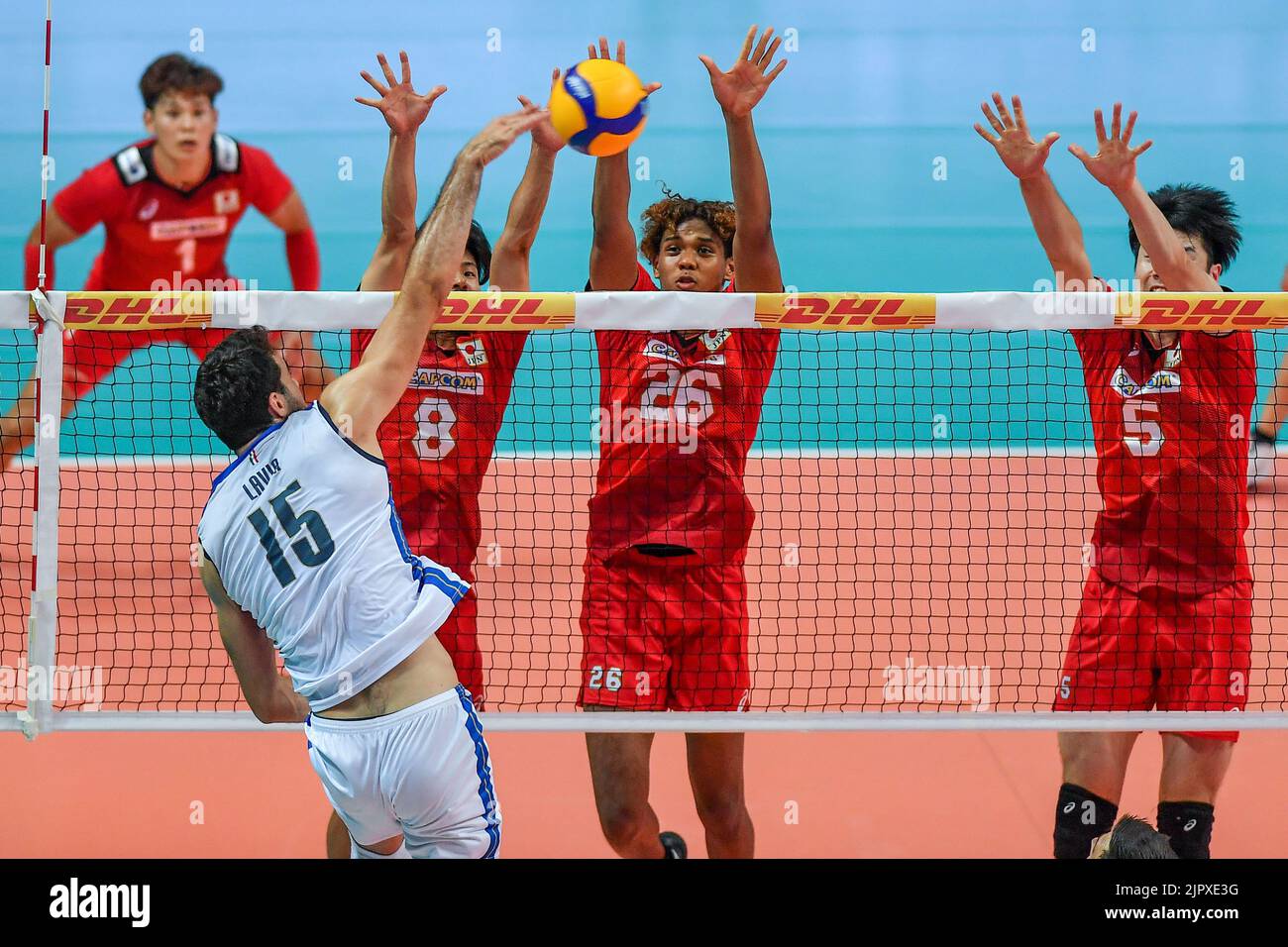 Cuneo, Italy. 20th Aug, 2022. Daniele Lavia (Italy) - Sekita Masahiro ...