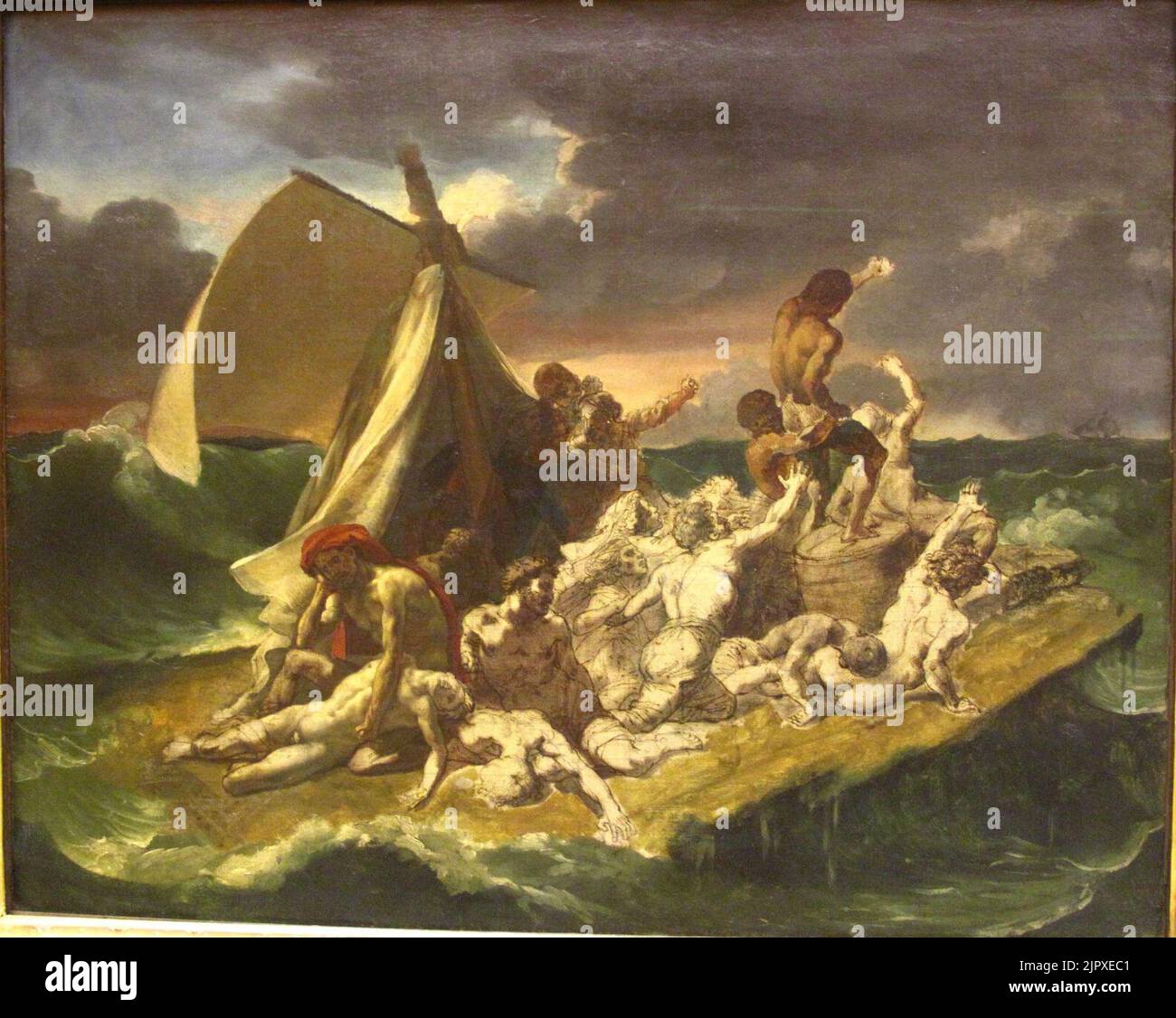 Théodore Géricault - Le Radeau de la Méduse esquisse Stock Photo - Alamy
