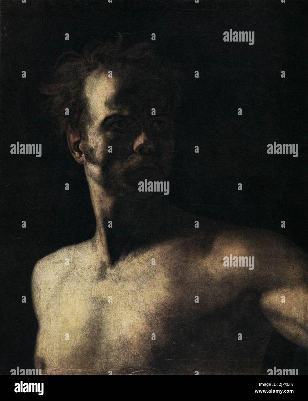 Théodore Géricault - Study of a Head Stock Photo - Alamy