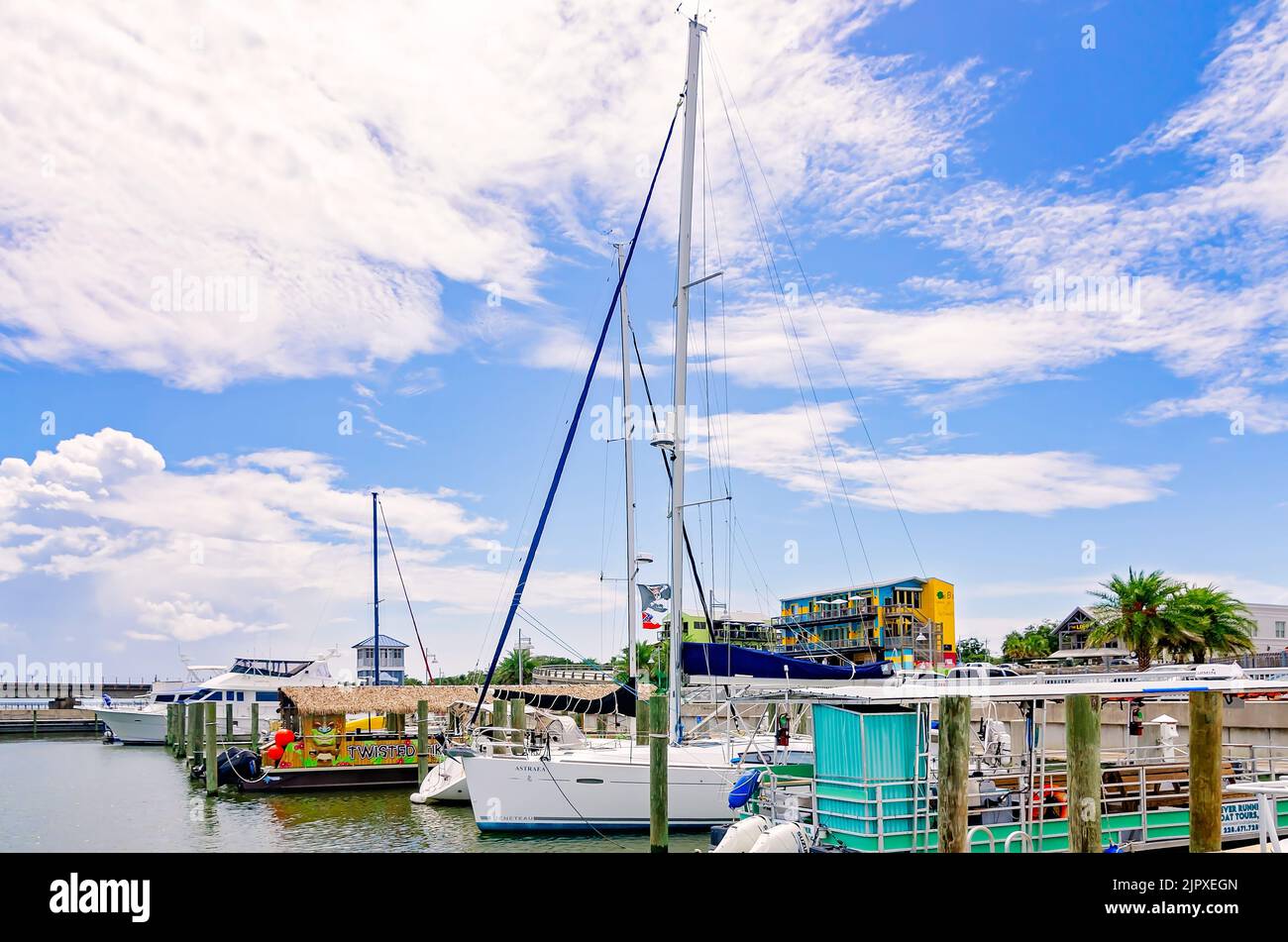 Bay Saint Louis Municipal Harbor is pictured, Aug. 13, 2022, in Bay ...