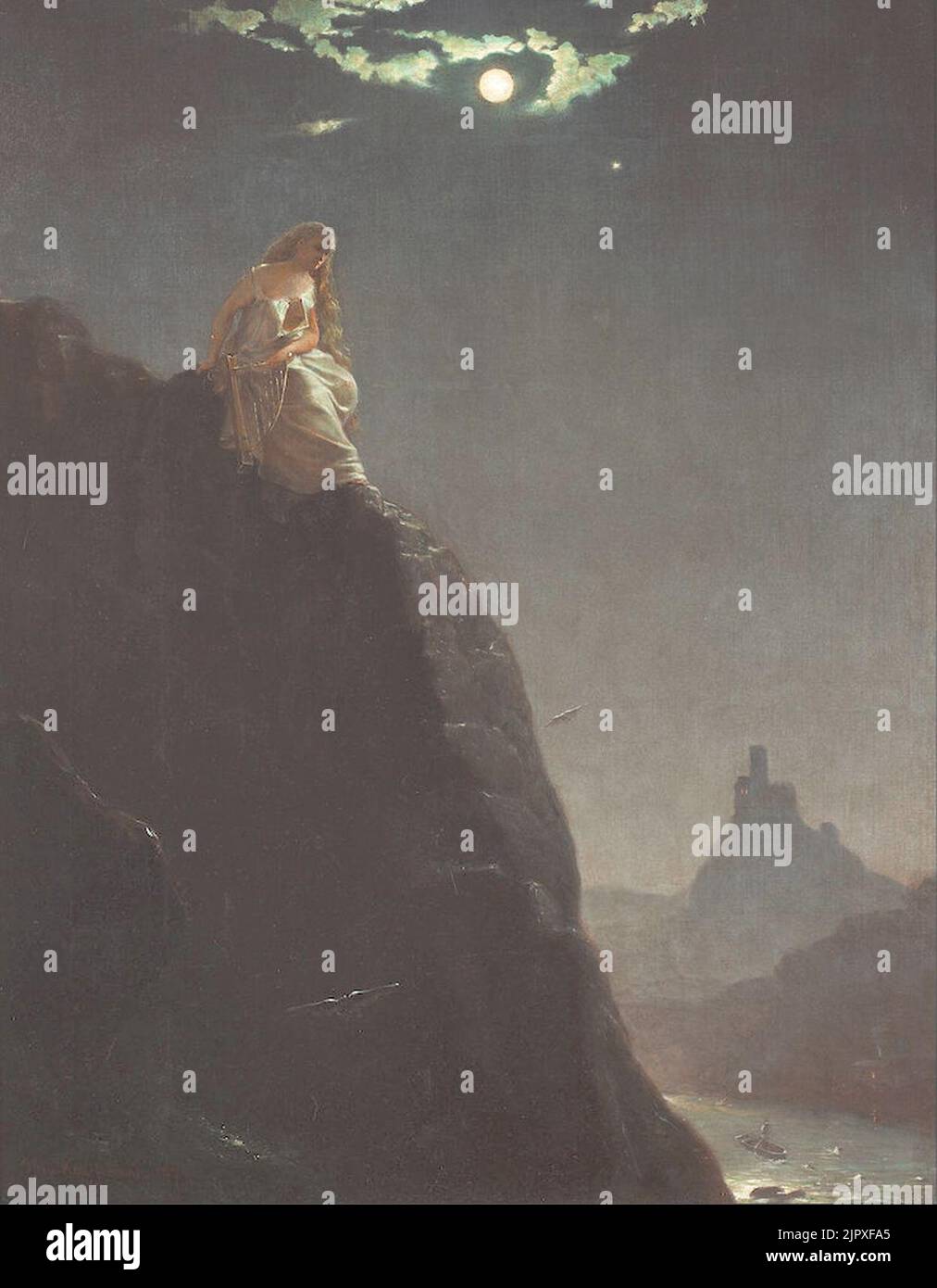 Theodore Kaufmann - Lorelei 1874 Stock Photo - Alamy