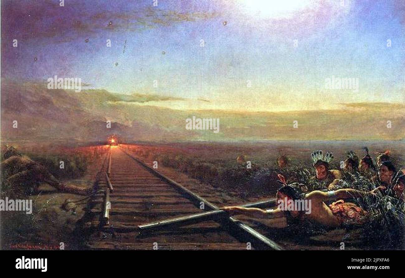 Theodore Kaufmann - Westward The Star Of Empire Stock Photo - Alamy