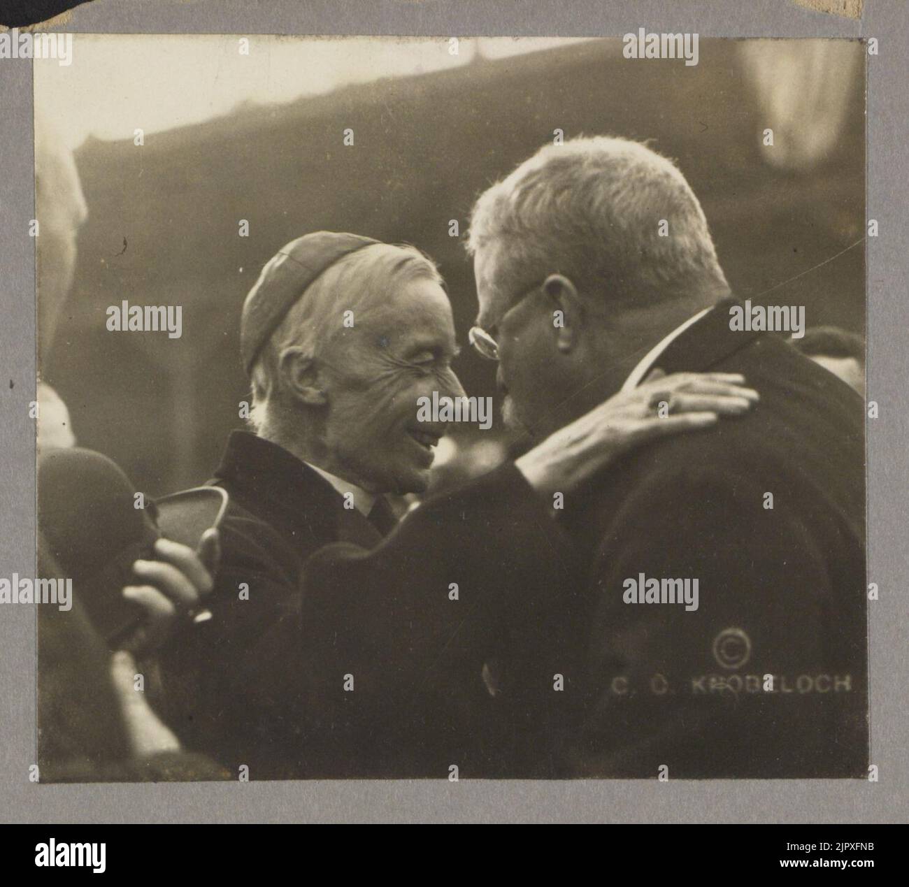 Theodore Roosevelt and Cardinal James Gibbons in a friendly exchange ...