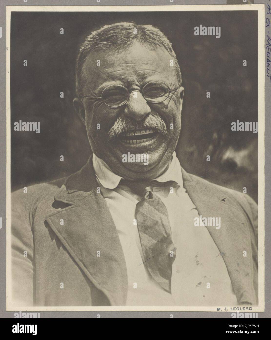 Theodore Roosevelt laughing Stock Photo - Alamy