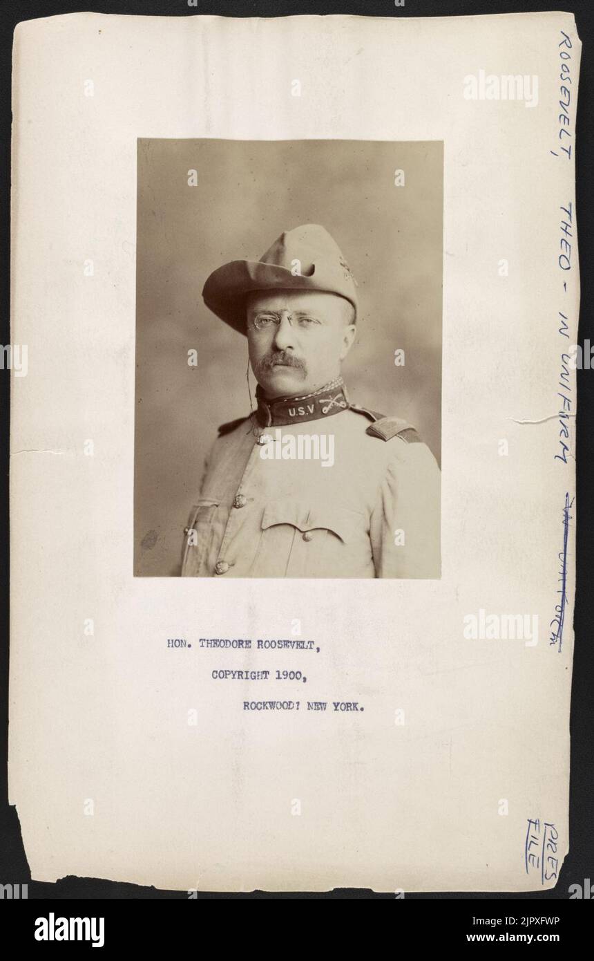 Theodore Roosevelt in Rough Riders uniform) - Arthur Hewitt, East ...