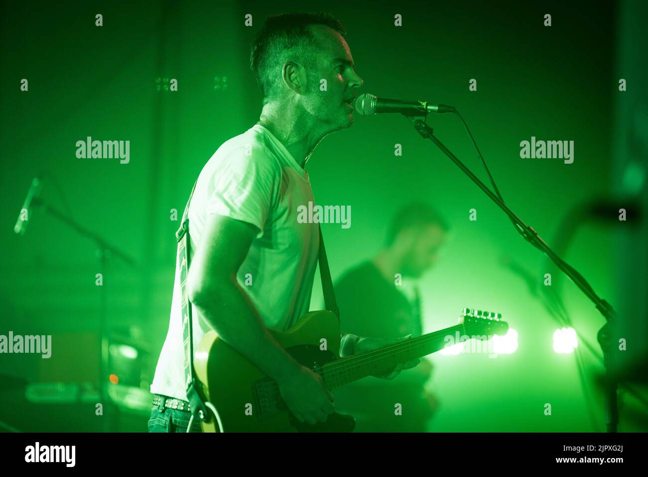 Edinburgh, Scotland. Sat 20 August 2022. Welsh indie rock band Mclusky ...