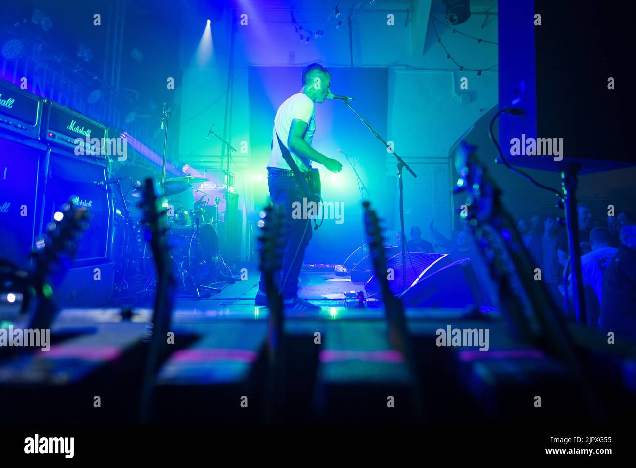 Edinburgh, Scotland. Sat 20 August 2022. Welsh indie rock band Mclusky ...