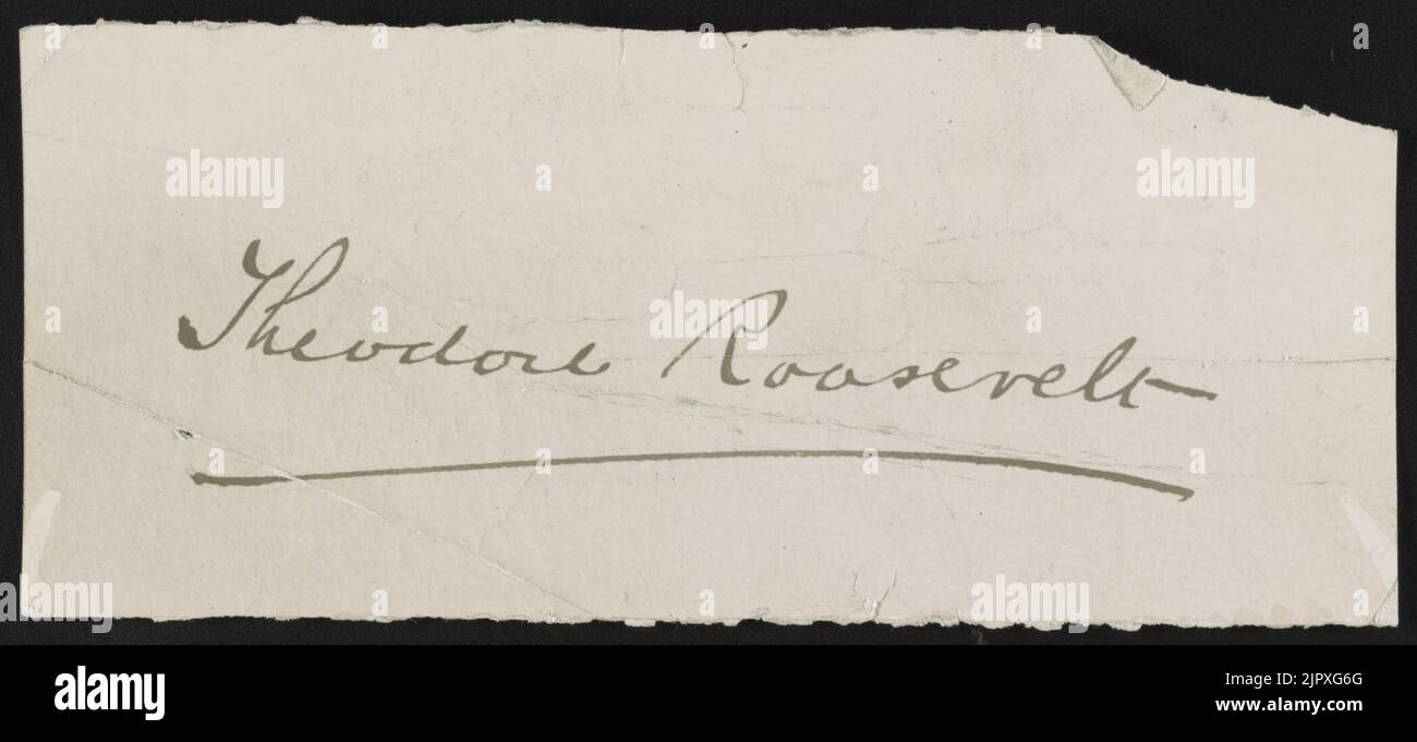 Theodore Roosevelt signature Stock Photo - Alamy