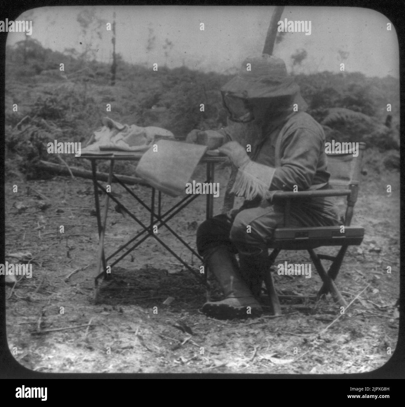Theodore Roosevelt, 1858-1919; lantern slide of Roosevelt's Brazil ...