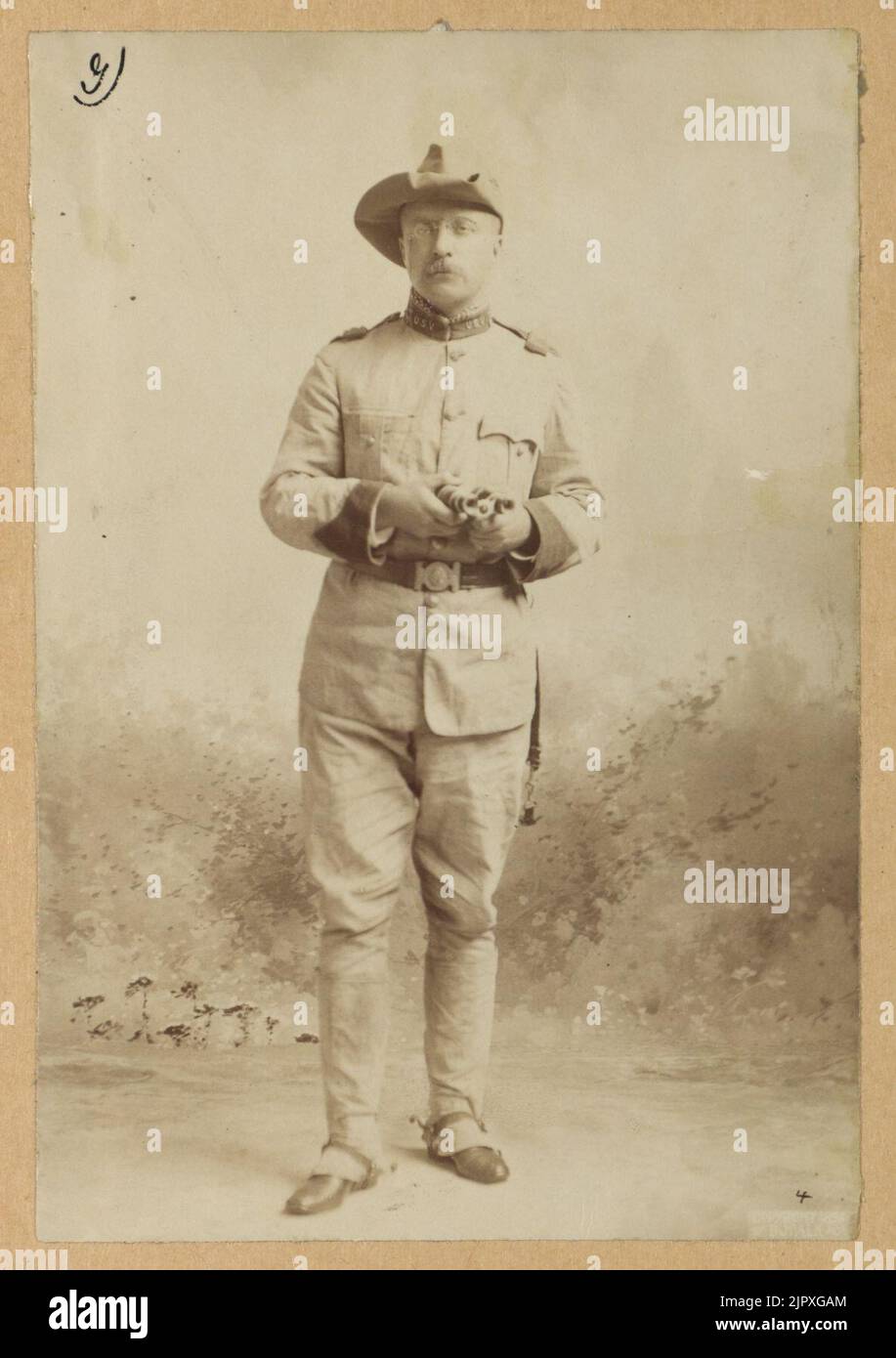 Theodore Roosevelt, full-length portrait, facing front, in uniform ...