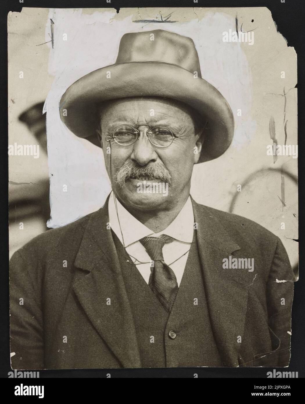 Theodore Roosevelt, three-quarter length portrait, facing front Stock ...