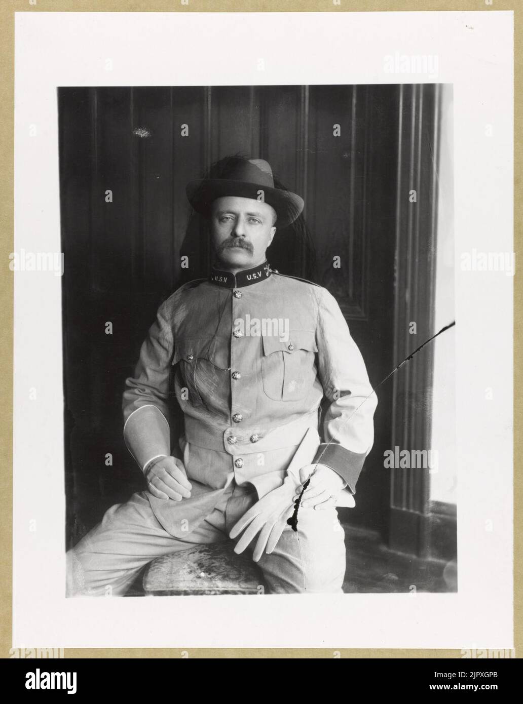 Theodore Roosevelt, three-quarter-length portrait, seated, facing front ...