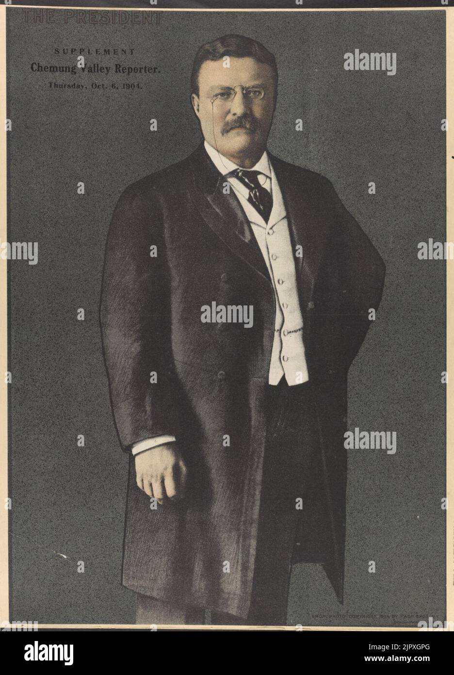 Theodore Roosevelt, three-quarter length portrait, standing, facing ...