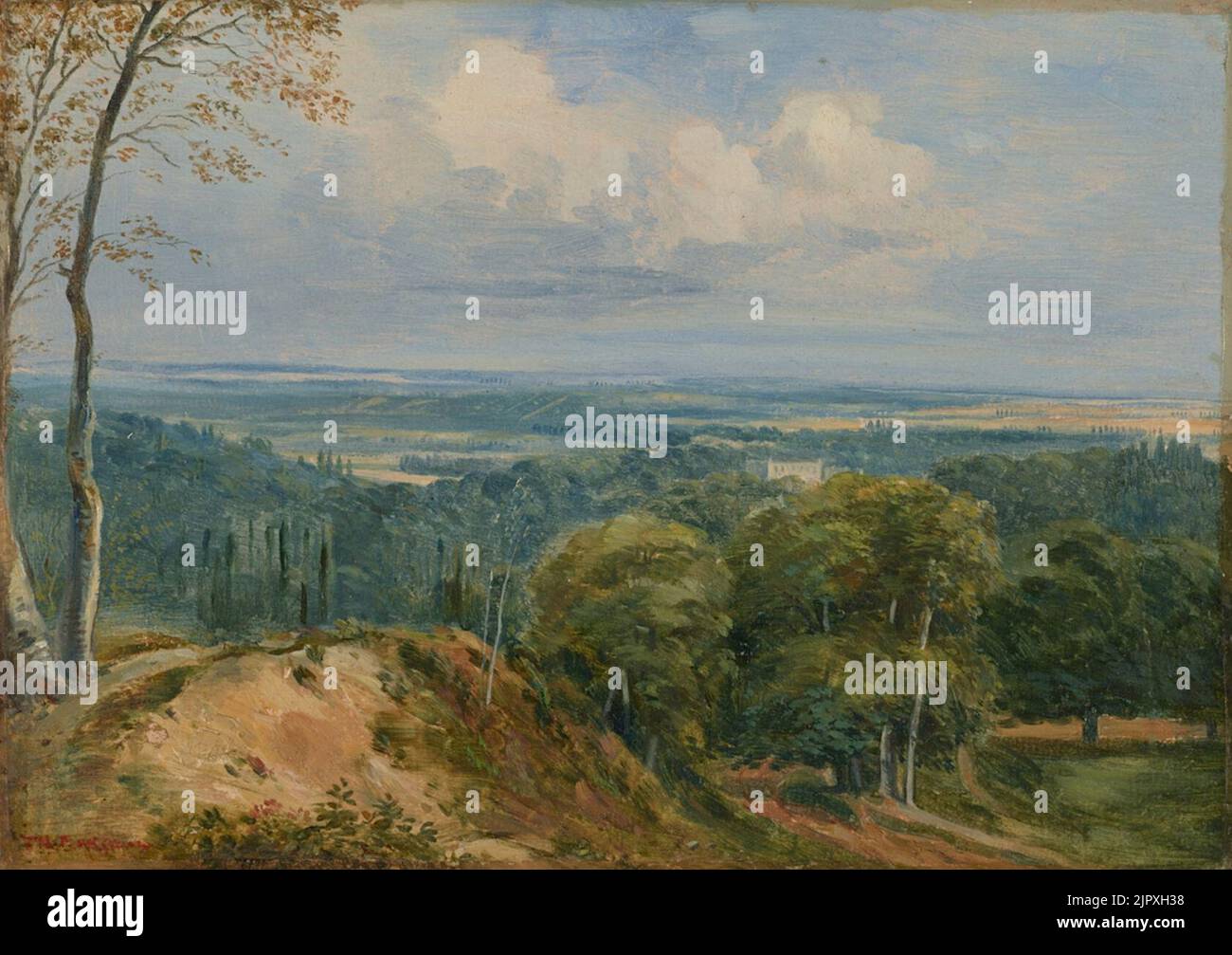 Théodore Rousseau - Valley of the Seine Stock Photo - Alamy